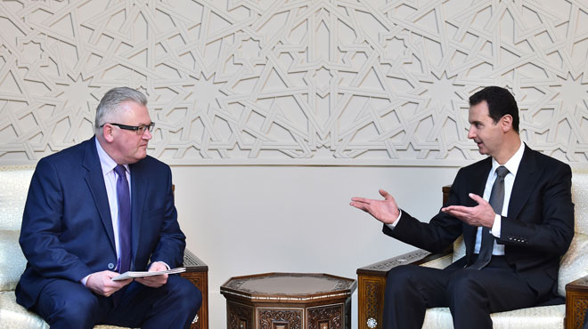 President al-Assad receives a letter of support from Belarus ...