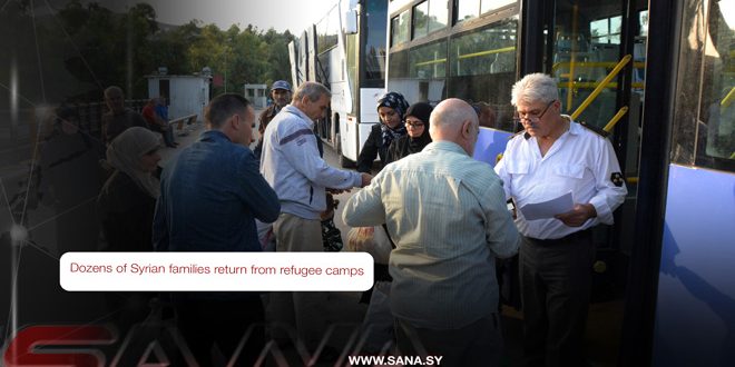 A voluntary repatriation of Syrian refugees from Lebanon to their towns ...