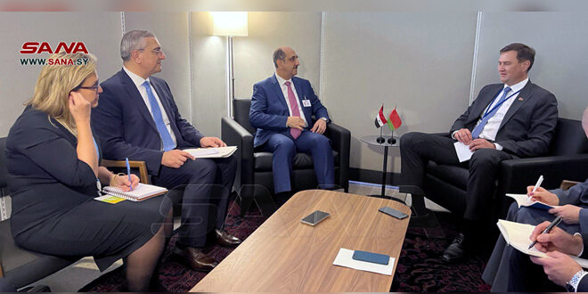 Sabbagh holds talks with counterparts from Belarus, Oman, Bahrain and ...