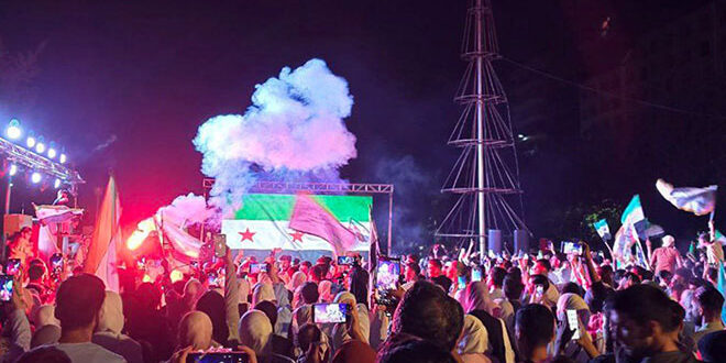 Tartous residents celebrate the public announcement of the New Visual ...